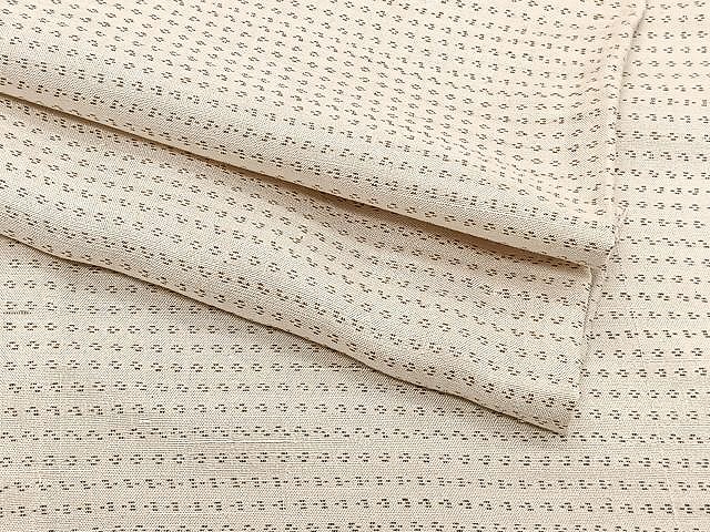 平和屋着物▽上質な紬　単衣　幾何学文　正絹　逸品　CAAW1233xi