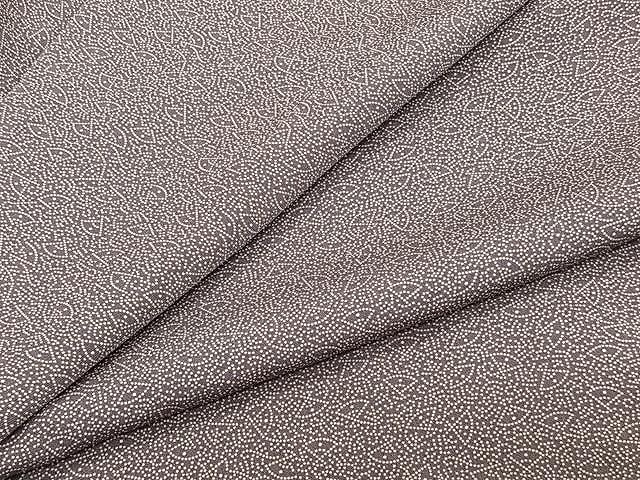 平和屋着物▽江戸小紋　単衣　舞扇文　正絹　逸品　CAAW1251xi