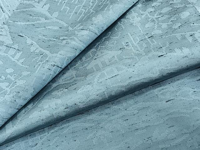 平和屋着物▽上質な紬　単衣　風景文　正絹　逸品　CAAW1253xi