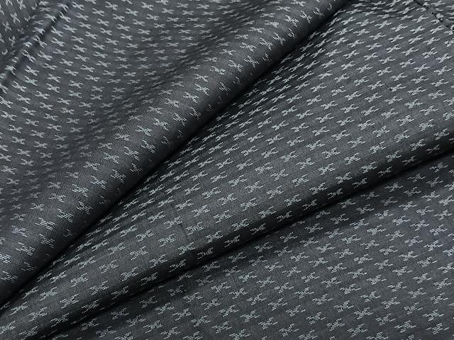 平和屋着物▽男性　紬　単衣　幾何学文　正絹　逸品　CAAW1366xi