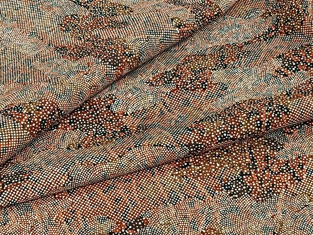 平和屋着物▽上質な小紋　単衣　霞文　正絹　逸品　CAAW1398xi