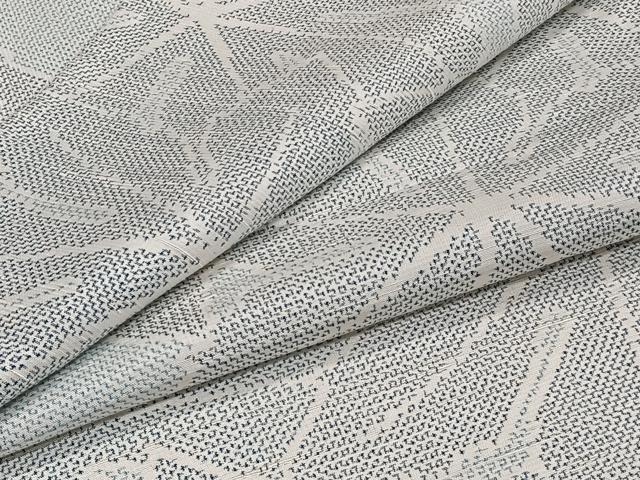 平和屋着物▽上質な紬　単衣　舞葉文　正絹　逸品　CAAW1550xi