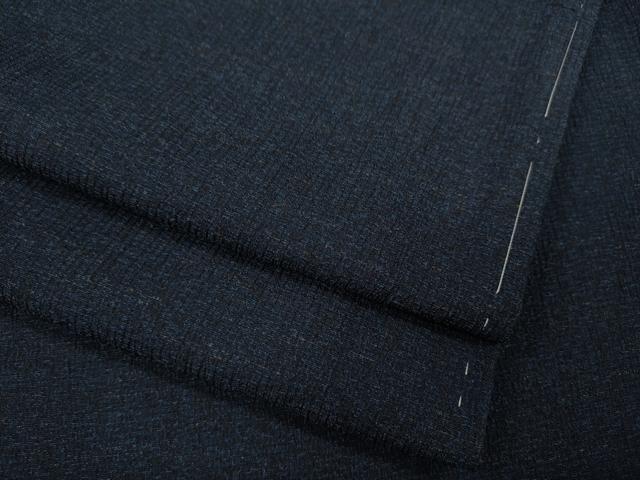 平和屋着物▽男性　お召　単衣　霞文　正絹　逸品　未使用　CAAW2824ut