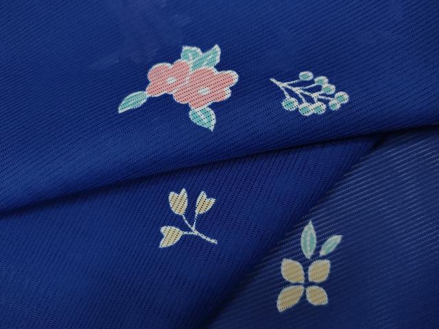 平和屋着物＊夏物　小紋　絽　舞花文　洗える着物　CAAW3072ut