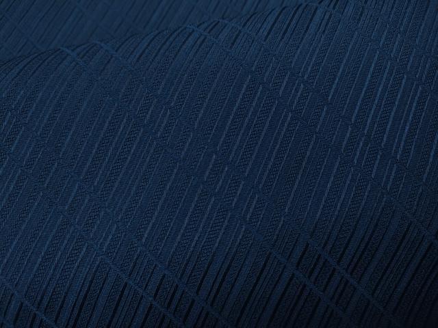 平和屋着物＊夏物　色無地　吉祥紋紗　紺瑠璃色　洗える着物　CAAW3074ut