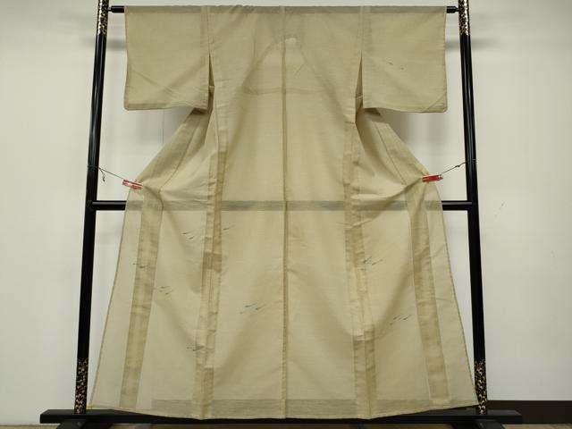 平和屋着物＊夏物　訪問着　絽　手描き　メダカ　CAAW3131ut