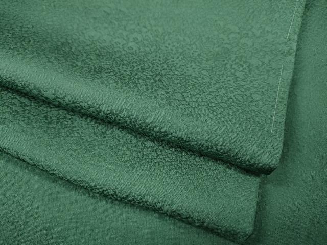 平和屋着物●上質な色無地　草花地紋　青磁色　正絹　逸品　未使用　CAAW3160ut