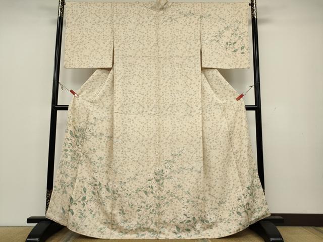 平和屋着物●訪問着　枝花文　金彩　正絹　逸品　CAAW3171ut