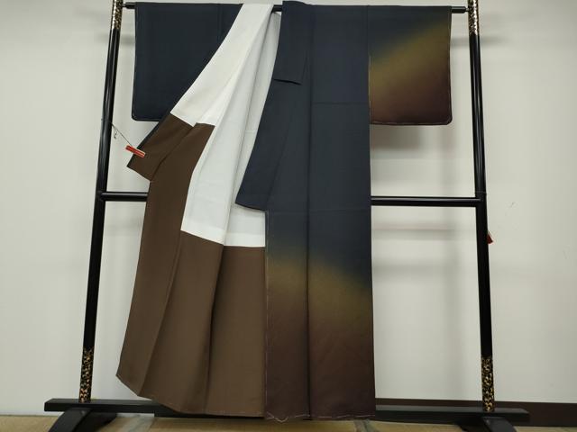 平和屋着物○訪問着 霞文 暈し染め 正絹 逸品 未使用 CAAU2911yc