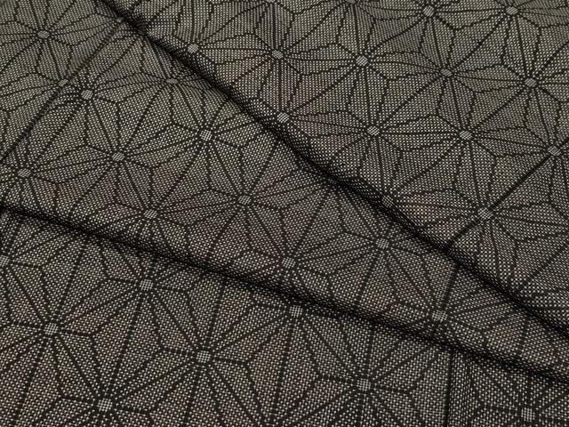 平和屋着物●本場大島紬　7マルキ　麻の葉文　三越扱い　正絹　逸品　CAAW3615vf