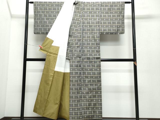 平和屋着物○本場琉球絣 絣文様 正絹 逸品 CAAW3627vf 紬