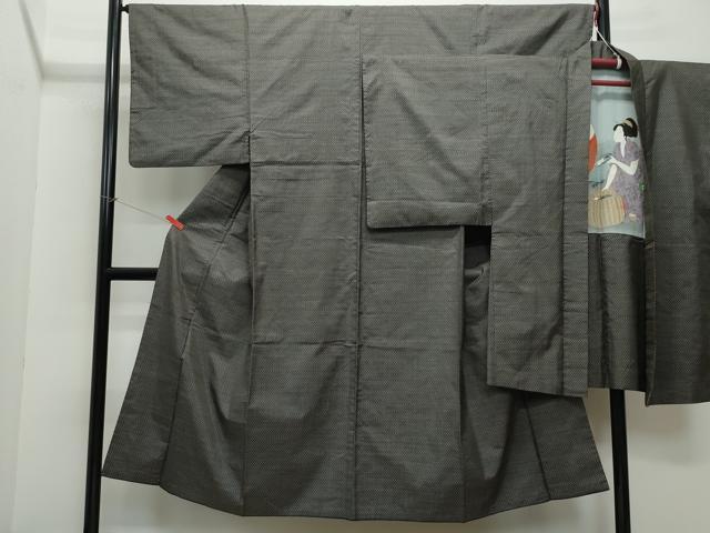 平和屋着物●男性　本場大島紬　アンサンブル　吉祥文　正絹　逸品　CAAW3686vf