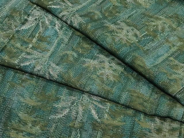 平和屋着物●上質な紬　笹　正絹　逸品　CAAW3729vf