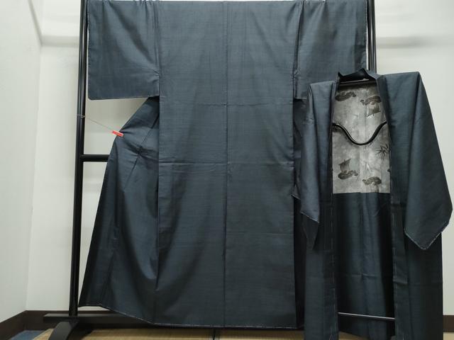 平和屋着物●男性　本場大島紬　アンサンブル　80亀甲　総詰め　正絹　逸品　CAAW3740vf