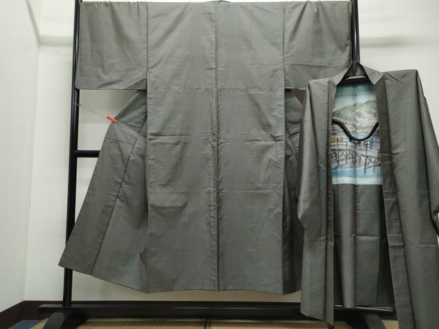 平和屋着物●男性　本場大島紬　アンサンブル　100亀甲　総詰め　正絹　逸品　CAAW3741vf