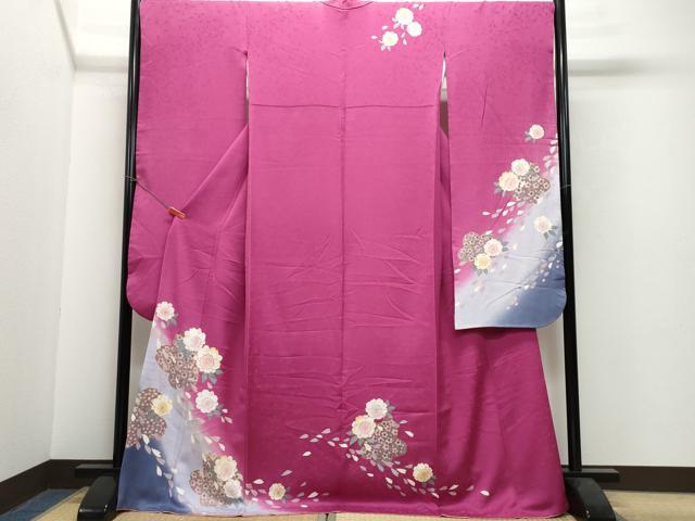 平和屋着物●豪華振袖　舞桜　金彩　正絹　逸品　CAAW3763vf