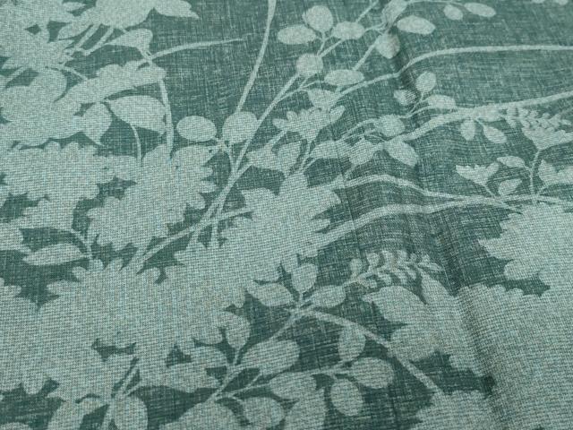 平和屋着物○訪問着 本場染大島紬 草花シルエット 正絹 逸品 CAAW3820vf