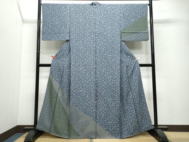 平和屋着物●訪問着　花唐草文　正絹　逸品　CAAW3827vf