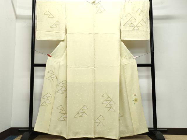 平和屋着物●訪問着　作家物　絞り　吹き寄せ鱗文　正絹　逸品　CAAW3879vf