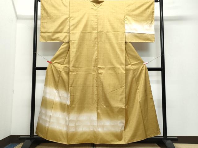 平和屋着物●希少　西陣織　陰山織物謹製　箔屋清兵衛　訪問着　本場染大島紬　刺繍　草花文　金糸　正絹　逸品　CAAW3929vf