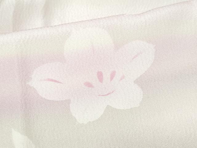 平和屋着物○長襦袢 単衣 絞り 舞花文 暈し染め 正絹 逸品 CAAW3936vf