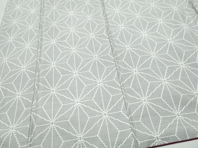 平和屋着物○本場大島紬 白大島 7マルキ 舞葉人物風景文 正絹 逸品