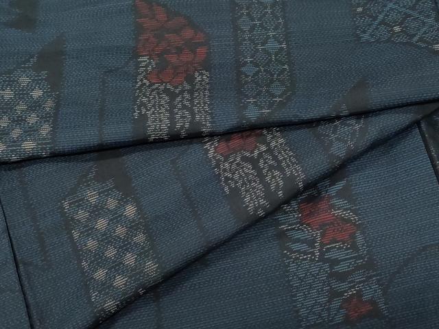 平和屋着物●本場大島紬　吉祥草花文　正絹　逸品　CAAW3946vf