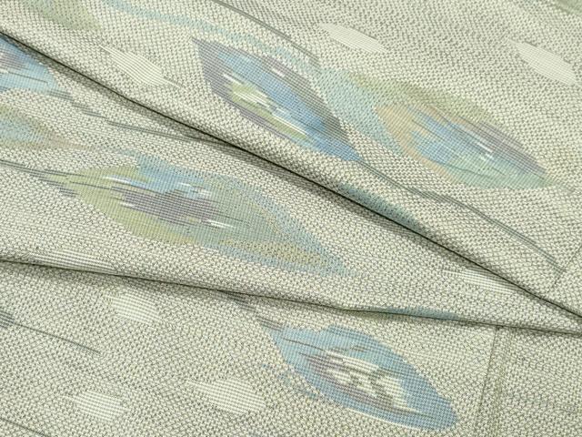 平和屋着物●本場大島紬　舞葉文　総絣　正絹　逸品　CAAW3959vf