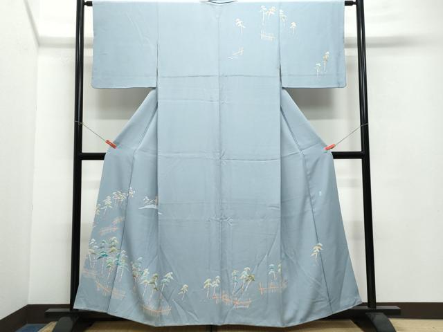 平和屋着物●本加賀友禅作家　清藤武二　訪問着　枝松文　西武百貨店扱い　正絹　逸品　CAAW3977vf