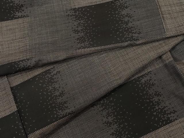 平和屋着物●本場大島紬　9マルキ　横段霞文　正絹　逸品　CAAW3985vf