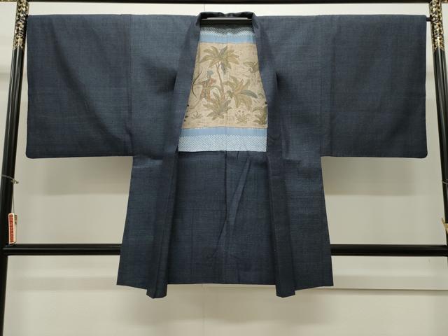 平和屋着物＃男性　結城紬　羽織　110亀甲　正絹　逸品　CAAW4919dy