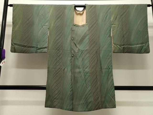 平和屋着物＃道行コート　絞り　霞文　暈し染め　ロング丈　正絹　逸品　CAAW5009dy