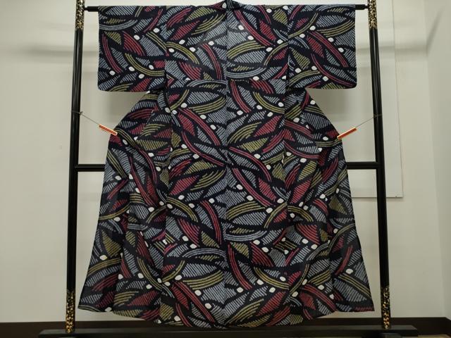 平和屋着物∴夏物　浴衣　有松鳴海絞り　吉祥文　綿　逸品　CAAW5110dy