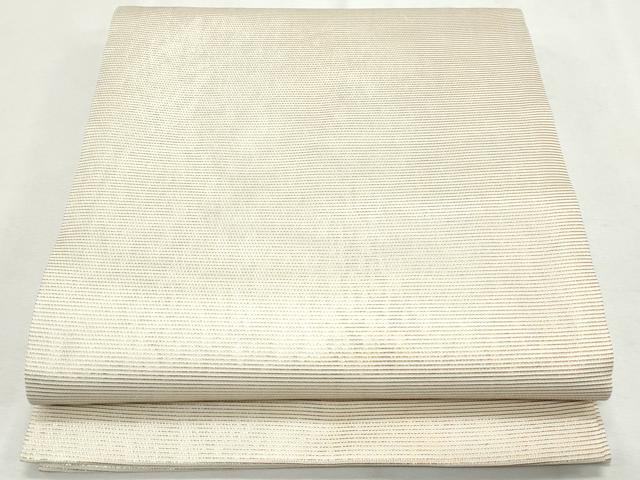 平和屋着物＊夏物　九寸開き名古屋帯　霞文　銀糸　正絹　逸品　CAAW6583th