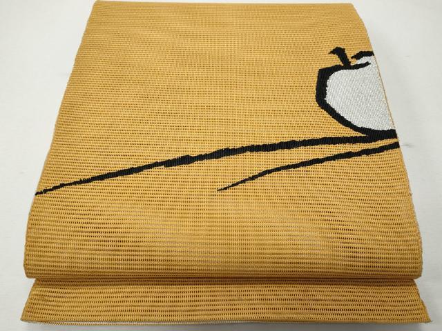 平和屋着物＊夏物　八寸名古屋帯　成り物　銀糸　正絹　逸品　CAAW6860fb