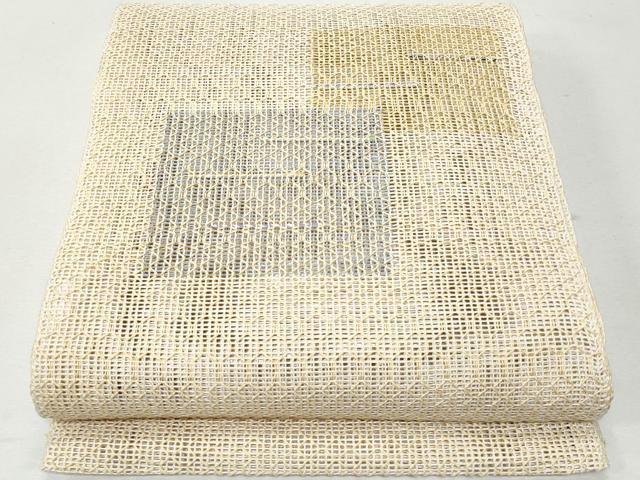 平和屋着物＊夏物　八寸名古屋帯　羅　色紙重ね文　正絹　逸品　CAAW6867fb