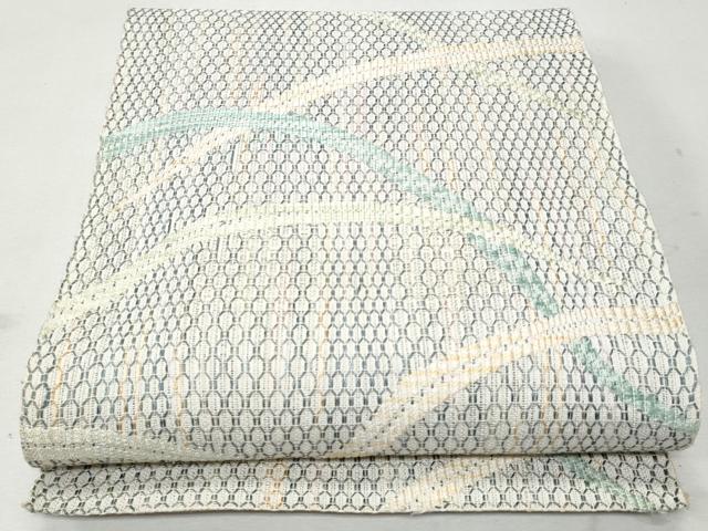 平和屋着物＊夏物　八寸名古屋帯　芝草文　正絹　逸品　 CAAW6879fb