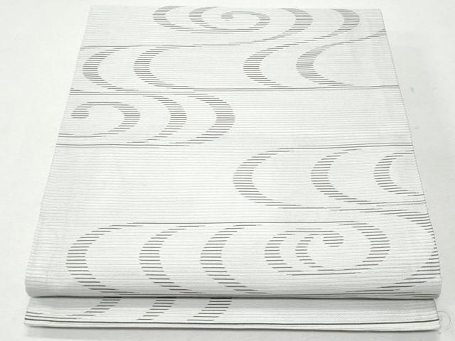 平和屋着物＊夏物　九寸開き名古屋帯　流水文　正絹　逸品　CAAW6891fb