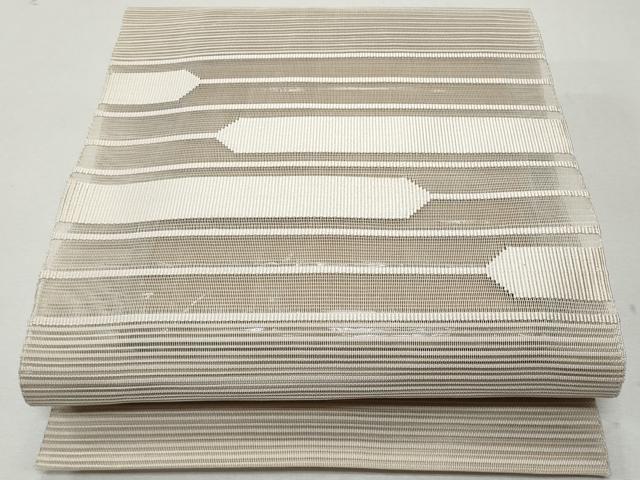平和屋着物＊夏物　八寸名古屋帯　絽綴れ　横段文　正絹　逸品　CAAW6926fb