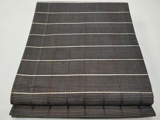平和屋着物＊夏物　全通柄京袋帯　格子　正絹　逸品　CAAW6935fb
