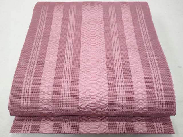 平和屋着物＊夏物　本場筑前博多織　八寸名古屋帯　紗献上　長春色　正絹　逸品　CAAW6942fb