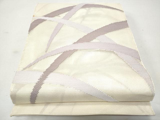 平和屋着物＊夏物　太鼓柄袋帯　芝草文　正絹　逸品　CAAW6963fb