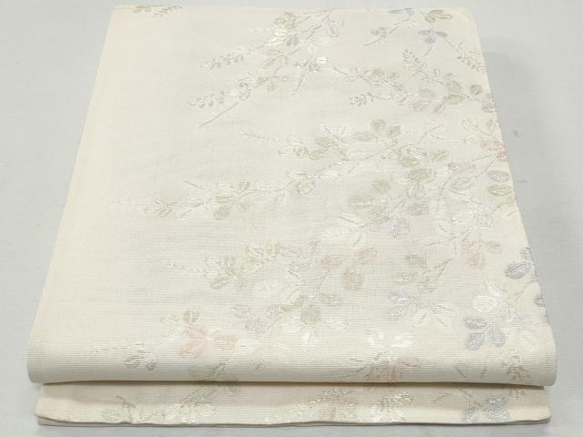 平和屋着物＊夏物　六通柄袋帯　萩　金糸　正絹　逸品　CAAW6977fb