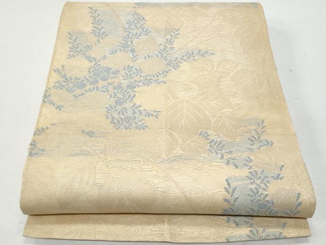 平和屋着物＊夏物　全通柄袋帯　蔦の葉文　金糸　正絹　逸品　CAAW6983fb