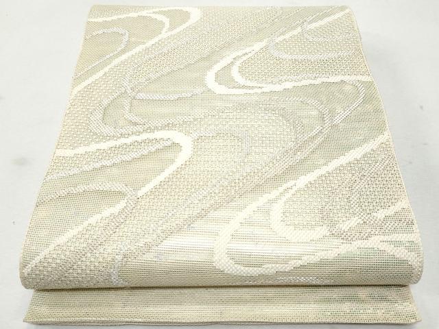 平和屋着物＊夏物　太鼓柄袋帯　流水文　金銀糸　正絹　逸品　CAAW6986fb