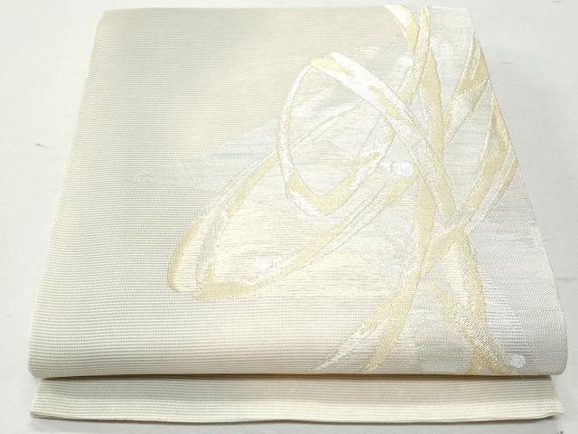 平和屋着物＊夏物　六通柄袋帯　抽象文　金銀糸　正絹　逸品　CAAW7010fb