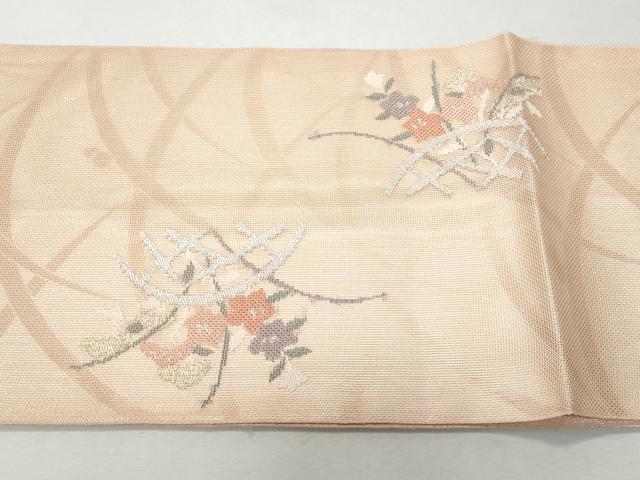 平和屋着物＊夏物 太鼓柄袋帯 桔梗 金銀糸 正絹 逸品 CAAW7022fbの通販