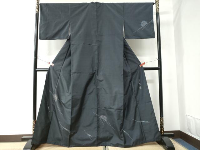 平和屋着物●訪問着　本場染大島紬　作家物　番傘　正絹　逸品　CAAW7209yc