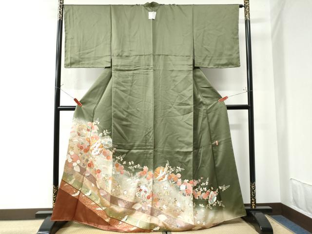 平和屋着物○豪華色留袖 作家物 松竹梅絵巻飛鶴文 暈し