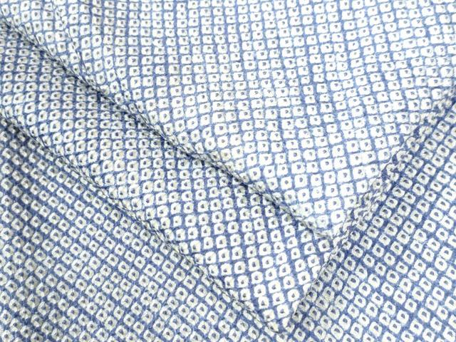 平和屋着物●大変加工の良い総絞り小紋　正絹　逸品　CAAW7236yc